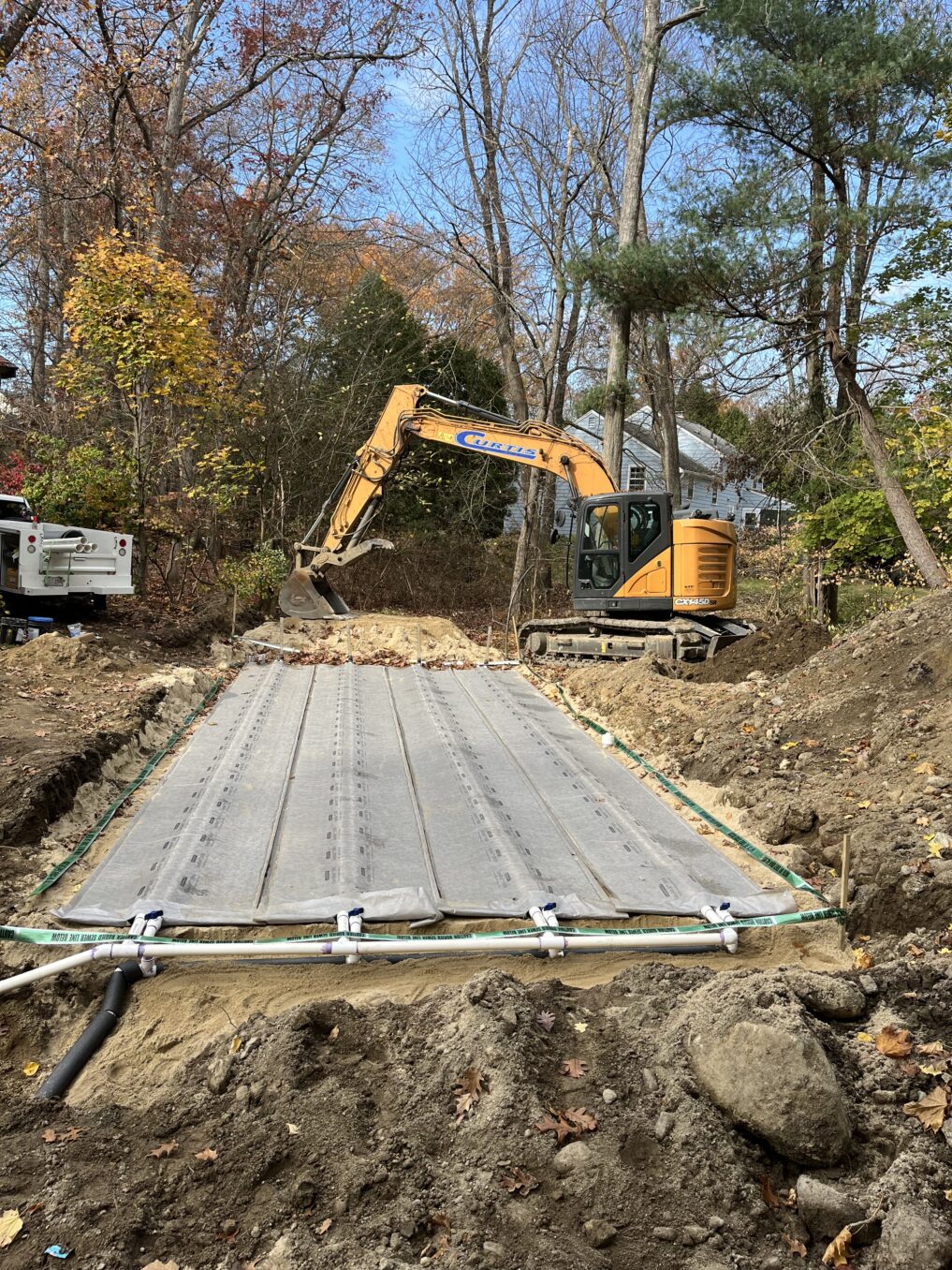 Installation of GeoMat System in Acton - Curtis Septic Service
